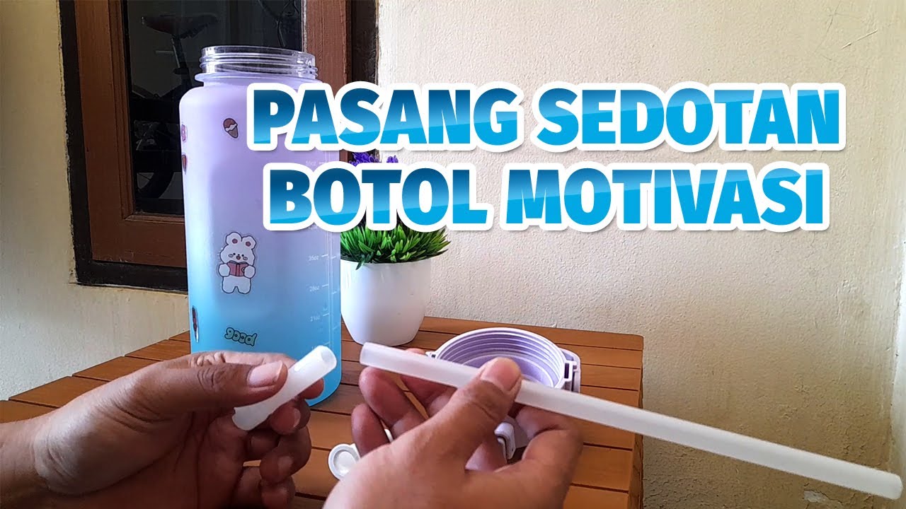 Cara pasang sedotan botol minum viral - YouTube