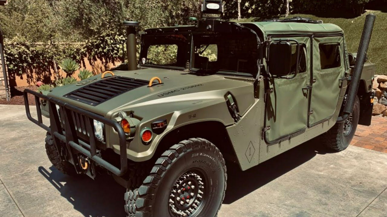 2004 U.S. MARINE HUMVEE DRIVEN - YouTube