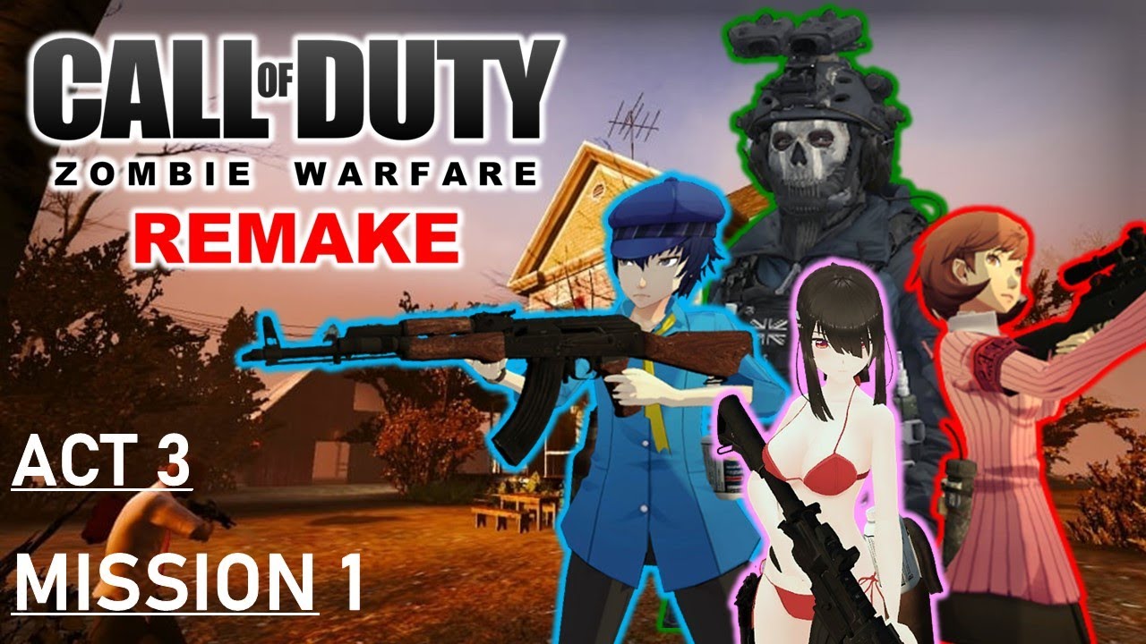 Call Of Duty Zomble Warfare Remake ( Act 3 / Mission 1 ) [ Left 4 Dead ...
