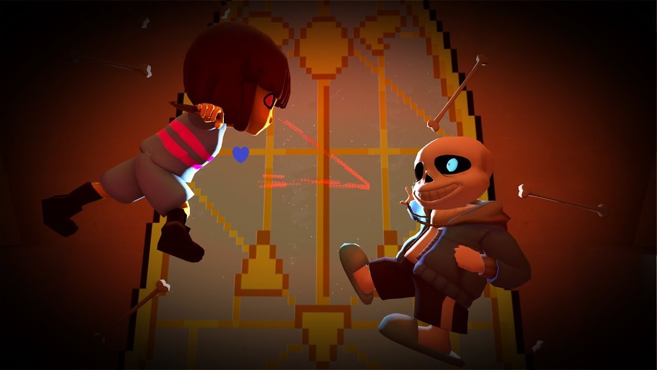 Undertale Sans Vs Frisk Animation (Fan Made) - YouTube