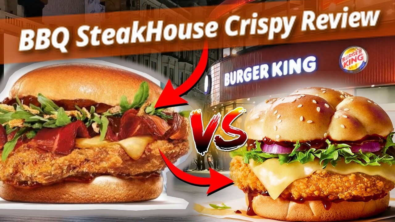 Burger King BBQ Chicken vs McDonald's McCrispy Which Tastes Better ...
