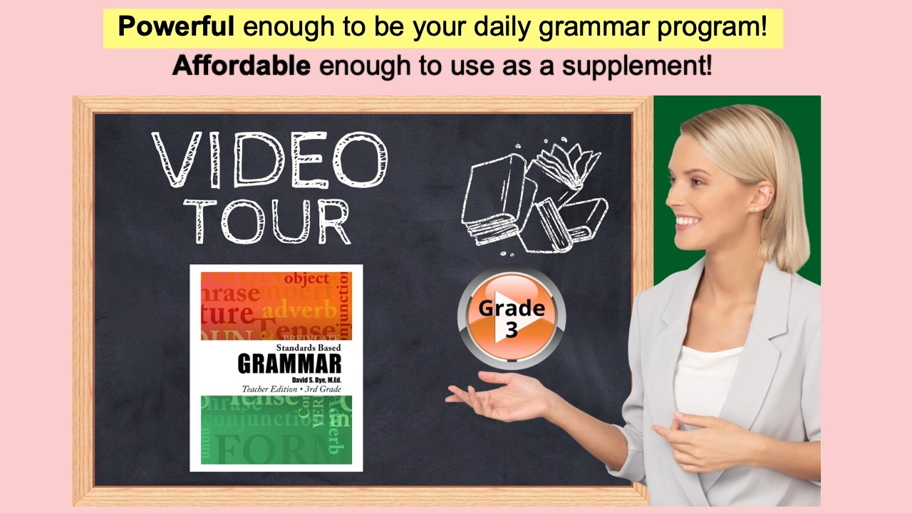 Standards Based Grammar: Grade 3 Tour - YouTube