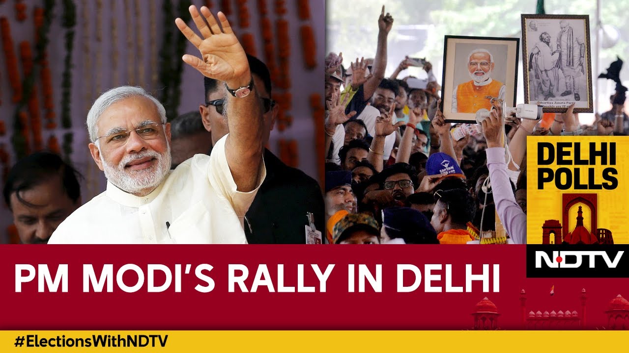 PM Modi LIVE | PM Modi Rally | PM Modi In Dwarka | Delhi Elections | PM ...
