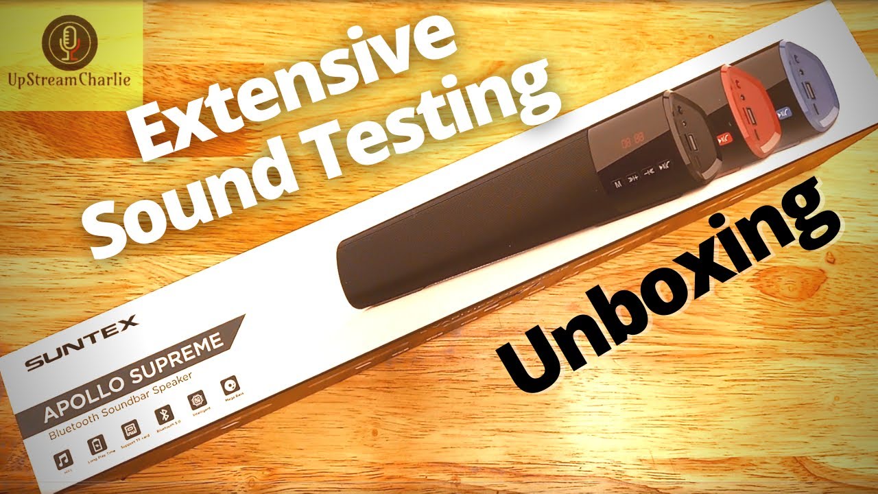 SUNTEX APOLLO SUPREME BLUETOOTH SOUNDBAR SPEAKER | UNBOXING | EXTENSIVE ...