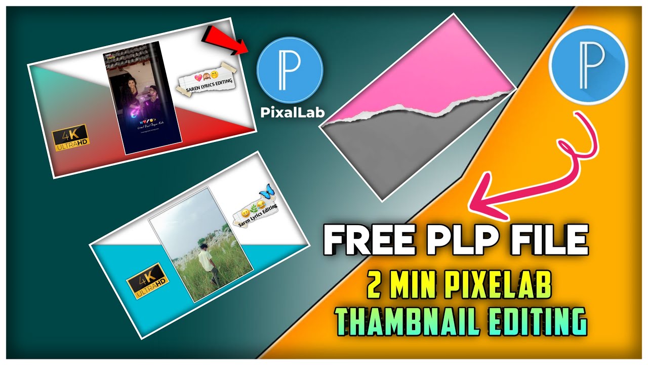 Pixelab Thumbnail Editing|New Santali Editing Tutorial 2024|PLP FILE ...