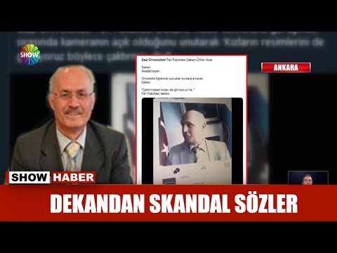 Dekandan skandal sözler