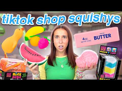 I BOUGHT EVERY VIRAL TiKTOK SHOP SQUISHY (soooo weird)