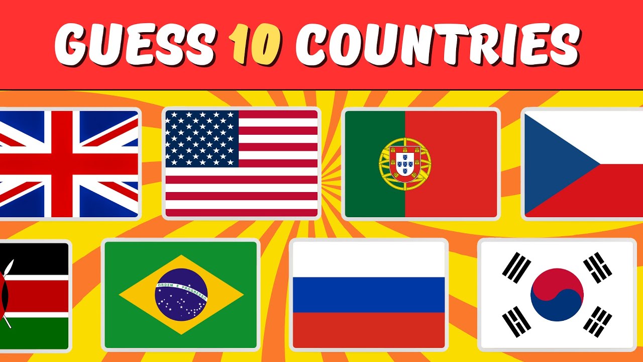 "🌍Ultimate Country Quiz: Guess the Nation from Flags in 3 seconds!⛳️ ...