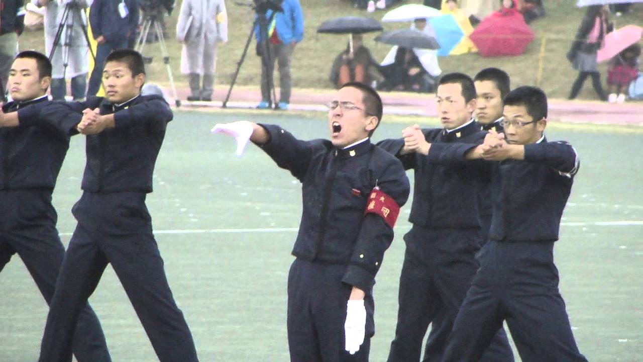 [20121111]防大開校祭x36「棒倒し～【応援団リーダー部】(Pole Toppling:HalfTime)～ - YouTube