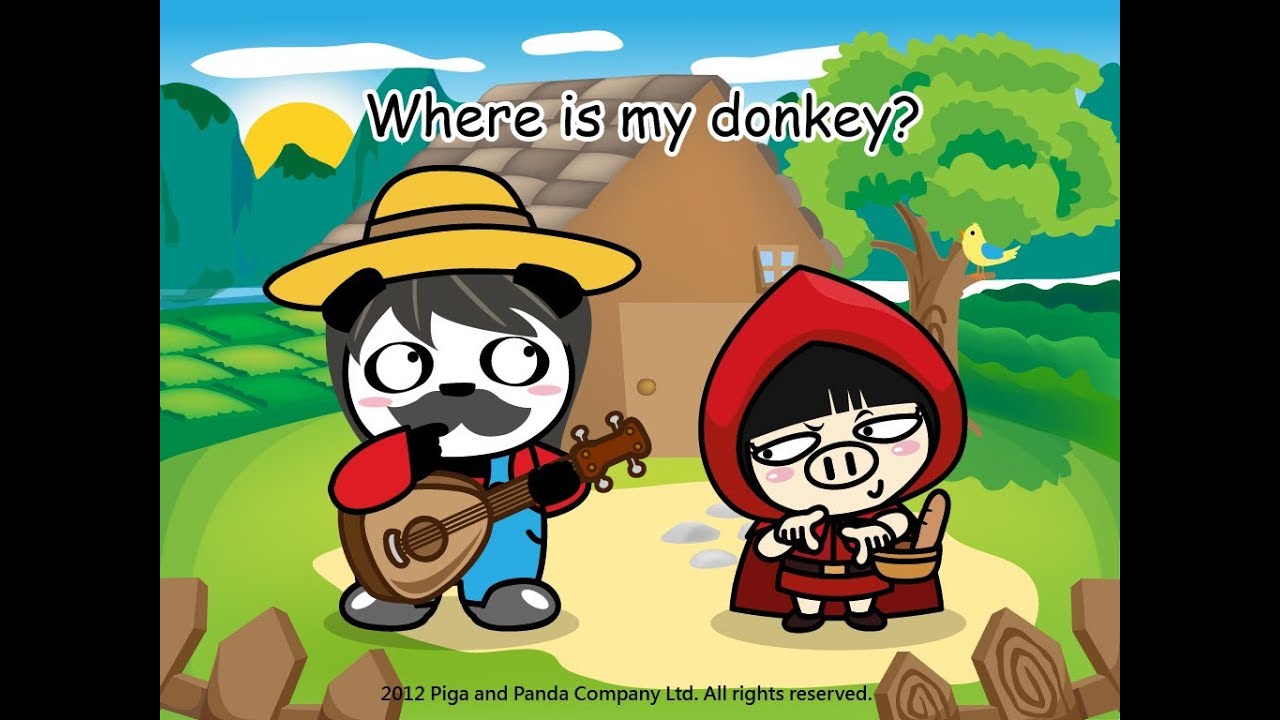 騎驢找驢（新） 英文 說故事練習版 where is my donkey Story for you to tell - YouTube