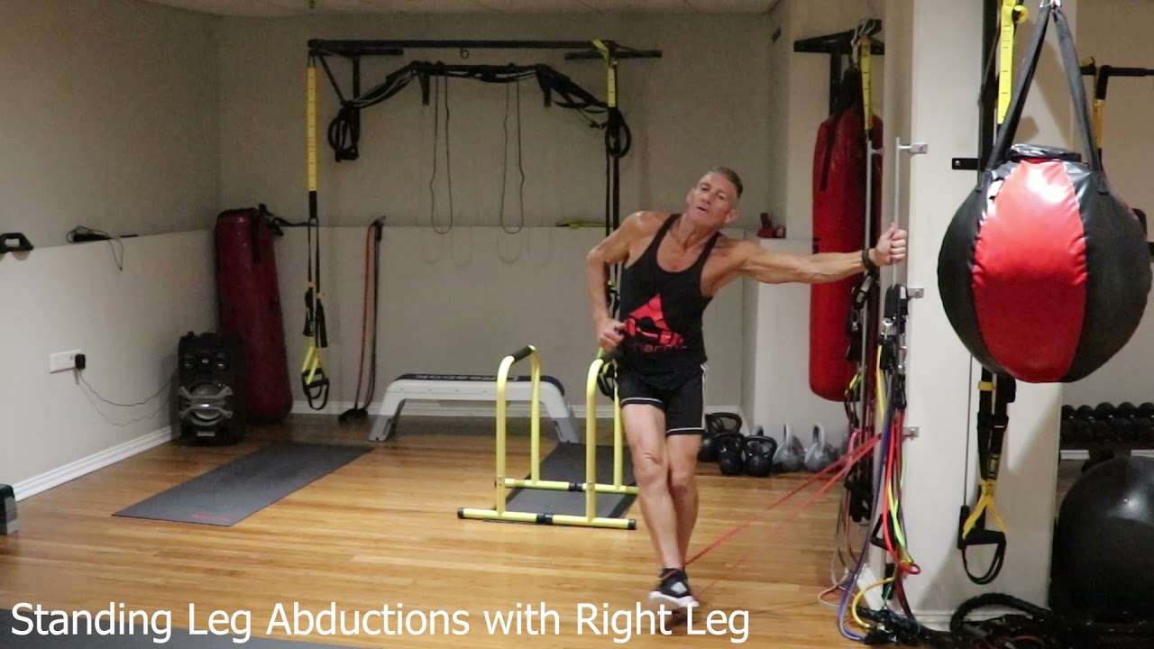 GLUTE MEDIUS - Standing Leg Abductions with Right Leg - Functional ...