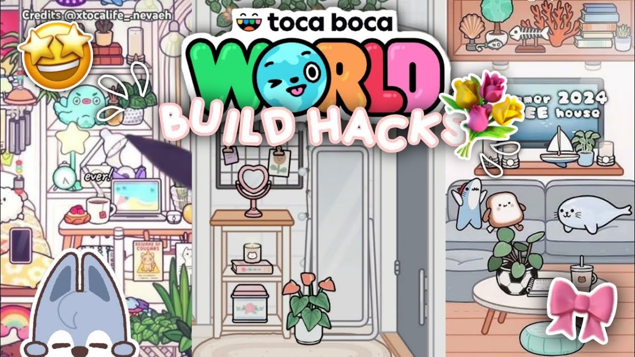 TOCA BOCA BUILDING HACKS? 🎀 | toca boca | building hacks | house ...