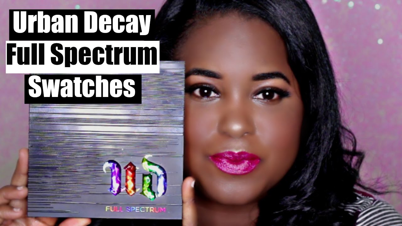 Urban Decay Full Spectrum Palette Swatches ️💛💚💙💜 - YouTube