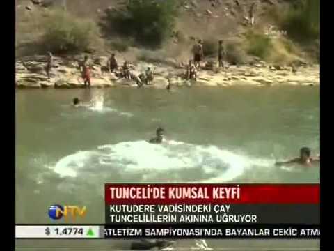 tunceli 'de Plaj Keyfi