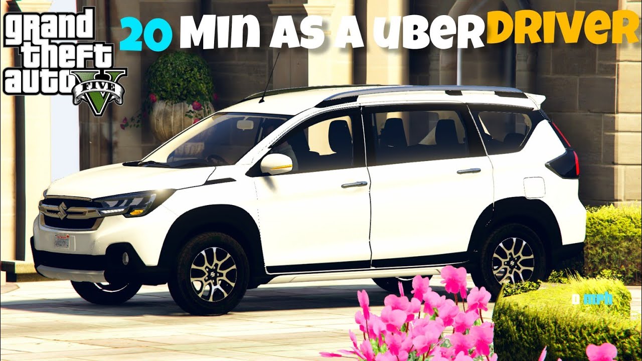 GTA V- 20 MINUTES AS A UBER DRIVER || - YouTube