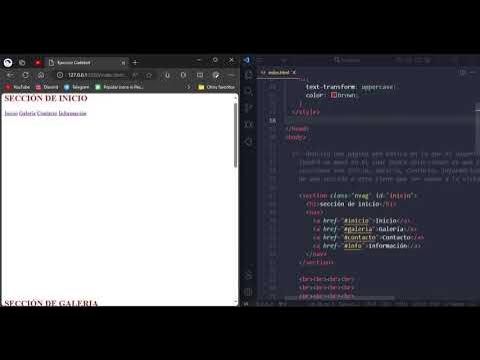 EJERCICIO HTML Y CSS / NAVEGACIÓN POR ANCLAJE | ASMR - YouTube