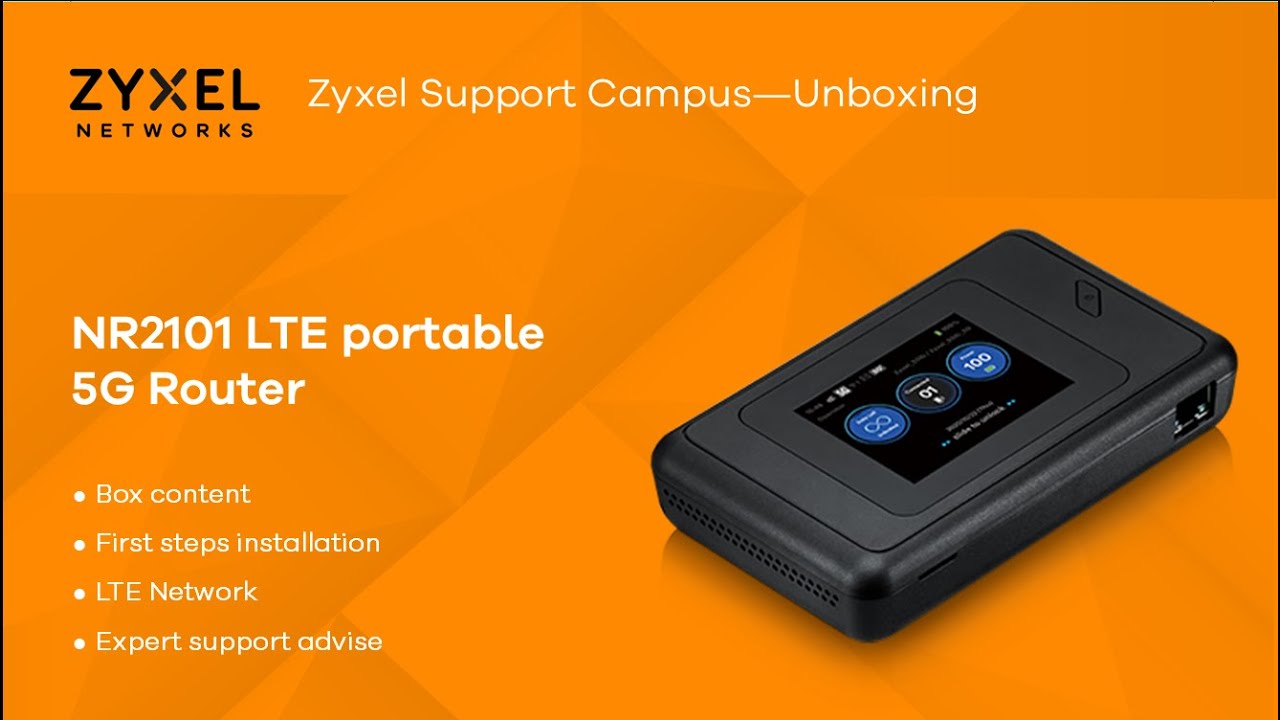 Zyxel NR2101 Mobile LTE Router Unboxing & Initial Setup [EN] - YouTube