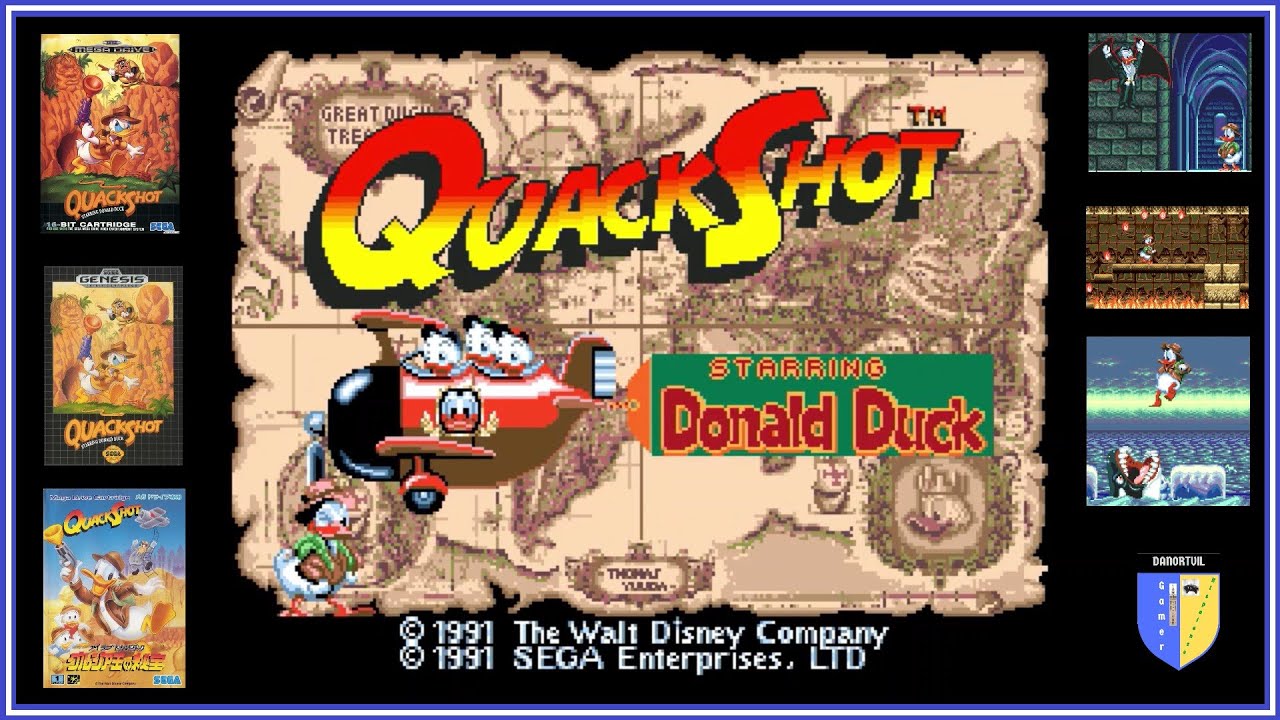 QUACKSHOT. Starring: Donald Duck (Mega Drive, Disney 1991, Longplay ...