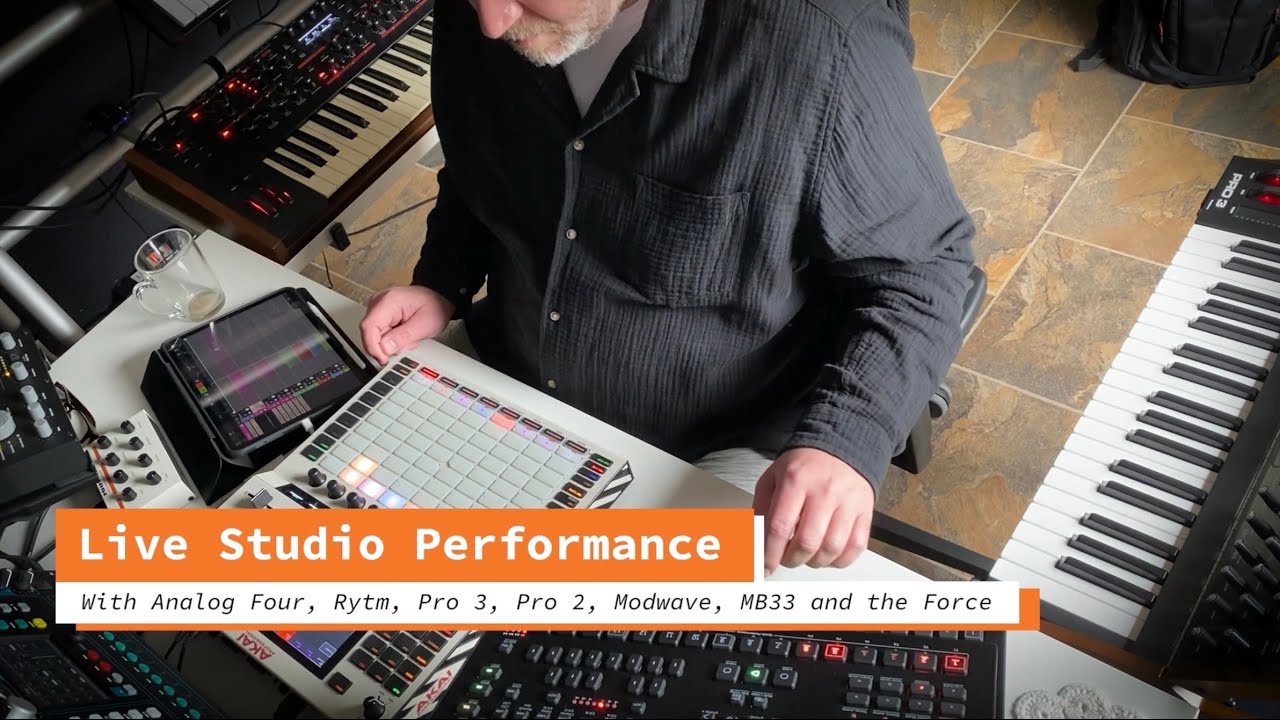 Live studio performance #dawless jam 019. With Force, Pro 2, Pro 3 ...