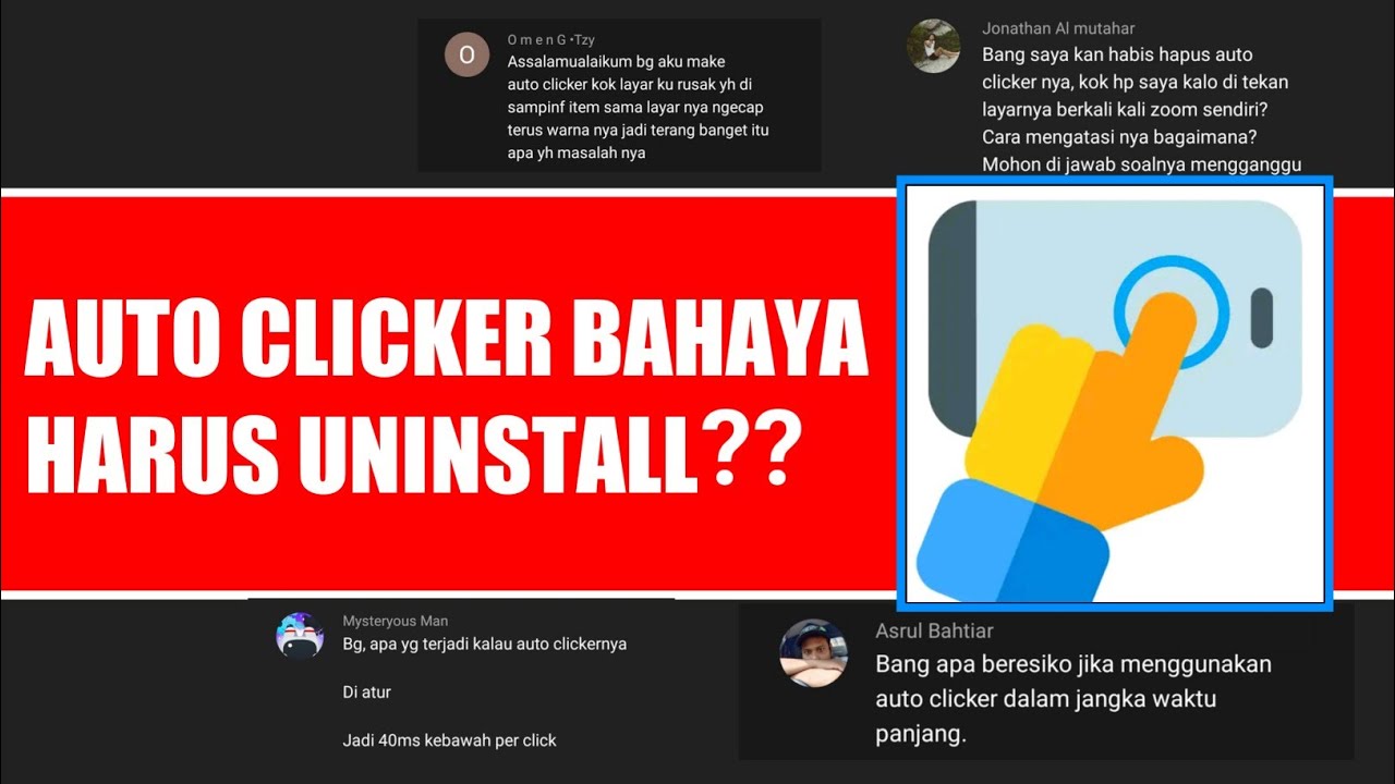 Kalian Harus Tahu Ini Sebelum Terlambat!! - Auto Clicker Bahaya?? - YouTube