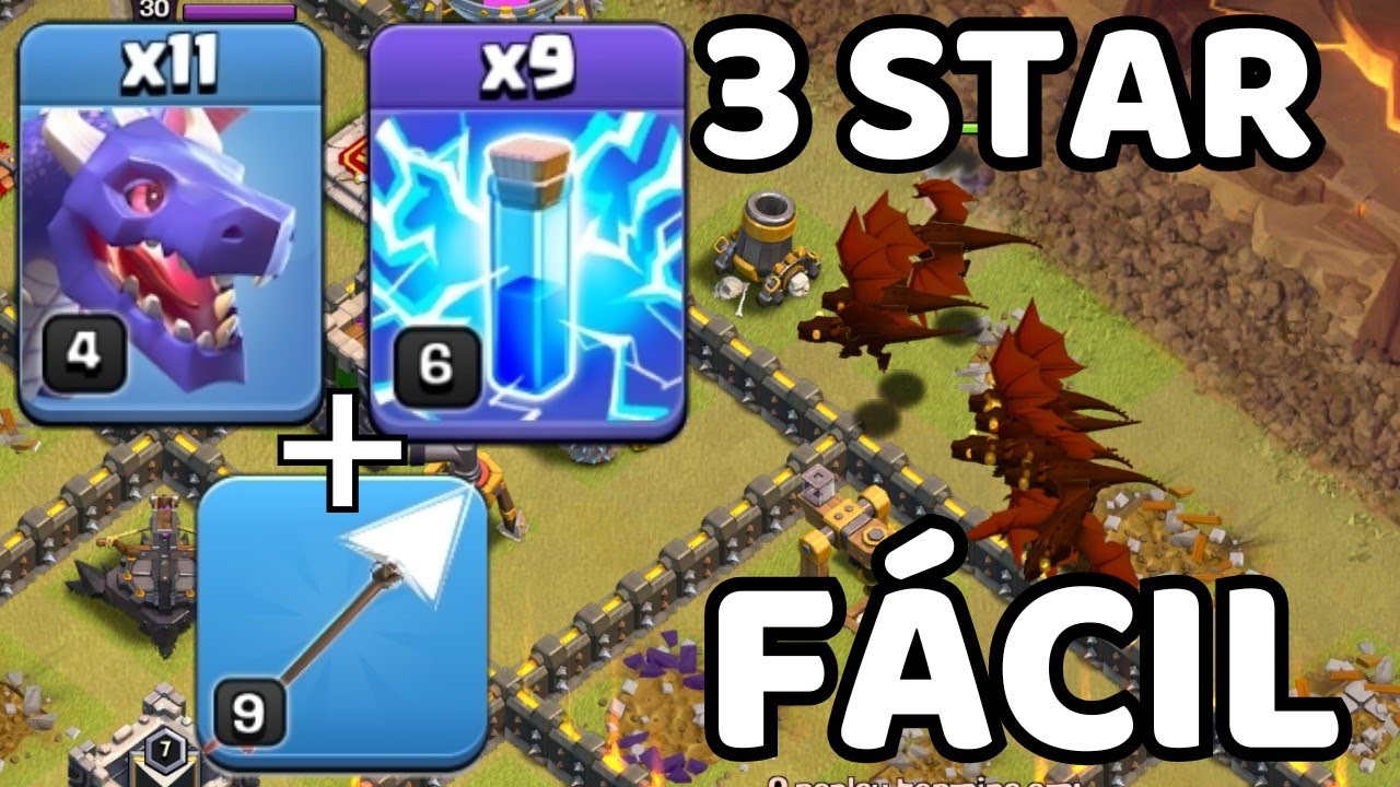 Estratégia CV9 3 Estrelas, Como Atacar de Dragão no CV9, FORTE e FÁCIL ...