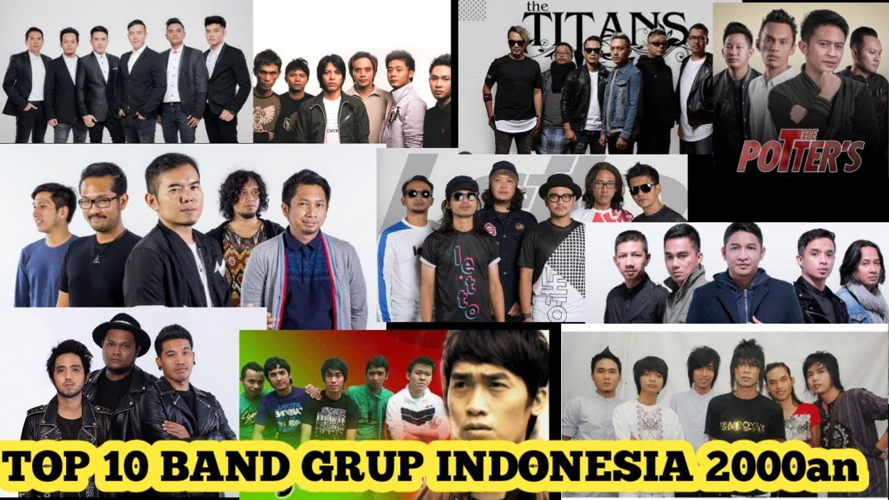 Top 10 Grup Band Indonesia Tahun 2000an - YouTube