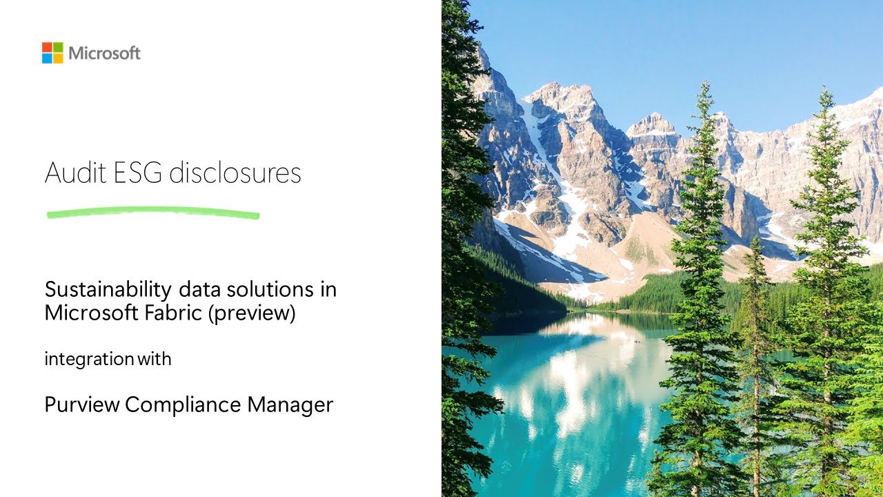 Audit ESG disclosures in Purview Compliance Manager - YouTube