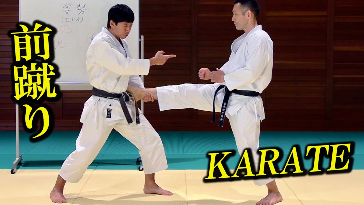 【Karate】How to hit "Maegeri" (Front kick) from any distance【Tatsuya ...