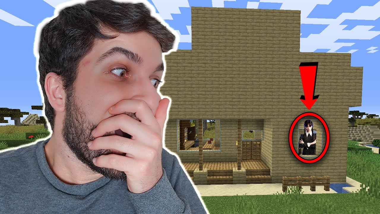 WEDNESDAY ADDAMS'IN EVİNE GİTTİM! Minecraft Bölüm 7 - YouTube