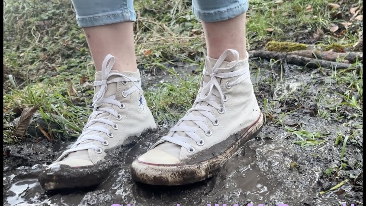 girl with white converse high tops in mud - YouTube