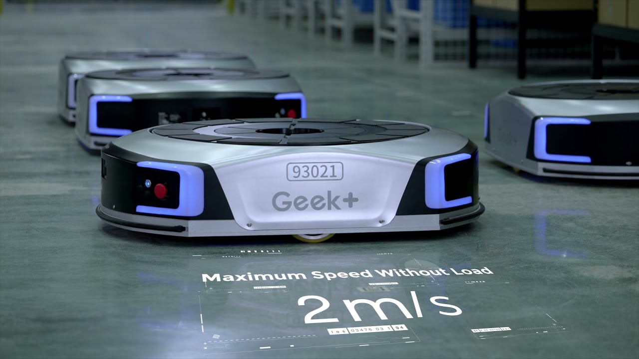 See Geek+ wide range of robots for automated picking! - YouTube