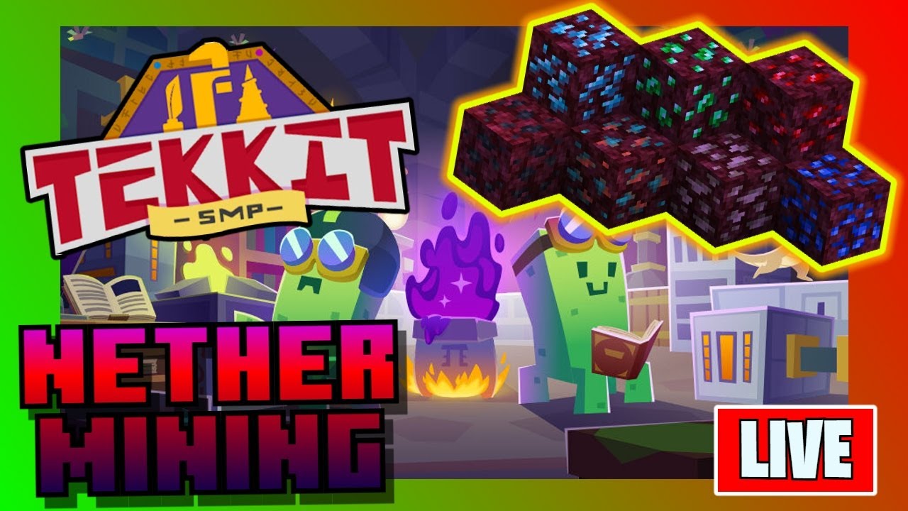 TEKKIT SMP 11 - Nether Mining Is OP? - YouTube