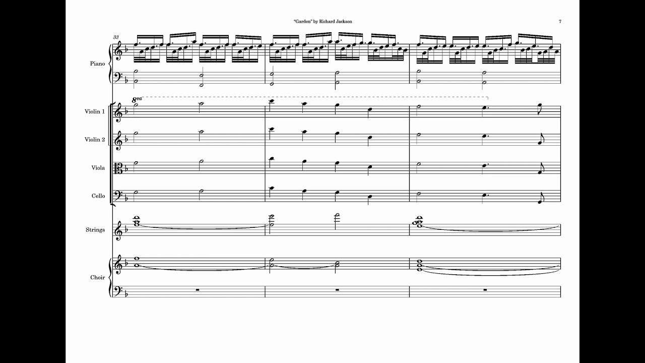 Richard Jackson - Garden (Score Video) - YouTube