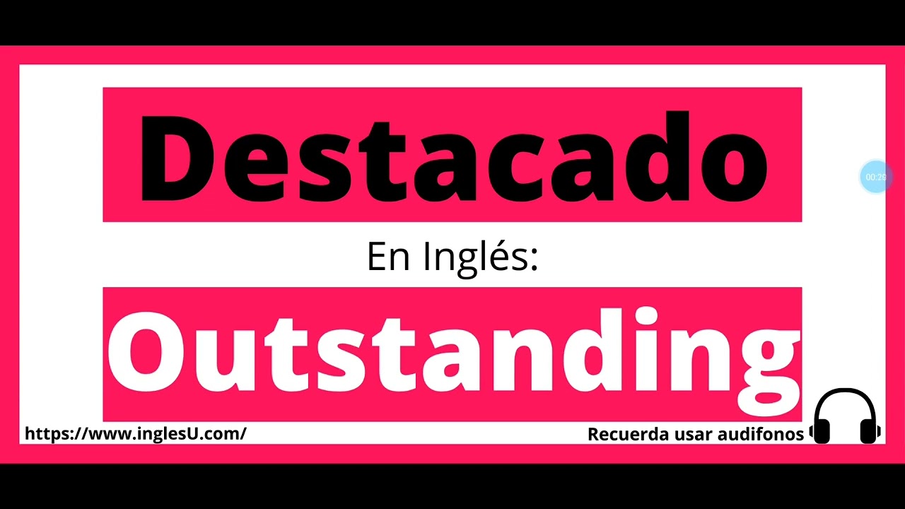 Cómo se dice Destacado en inglés - Destacado en ingles - YouTube