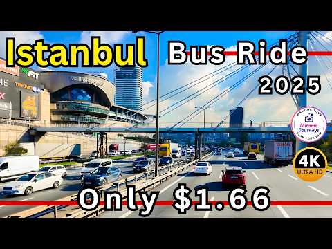 Stunning E-58 Bus Ride Across Istanbul | Bahçeşehir → Mecidiyeköy