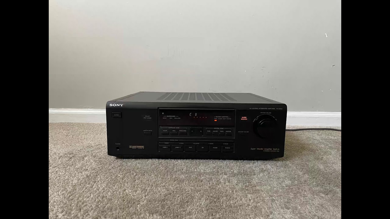 Sony TA-AV561 Home Stereo Integrated Surround Amplifier - YouTube