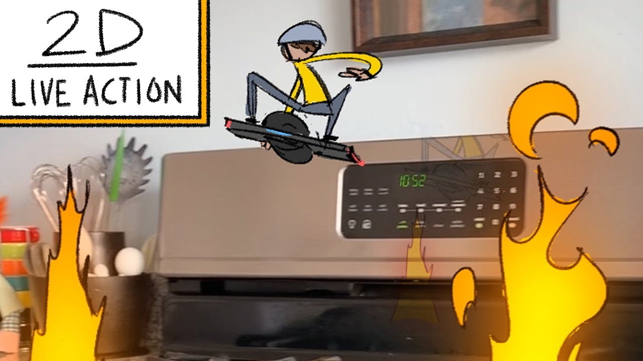 ONEWHEEL CARTOON | 2D Animation in Live Action - YouTube