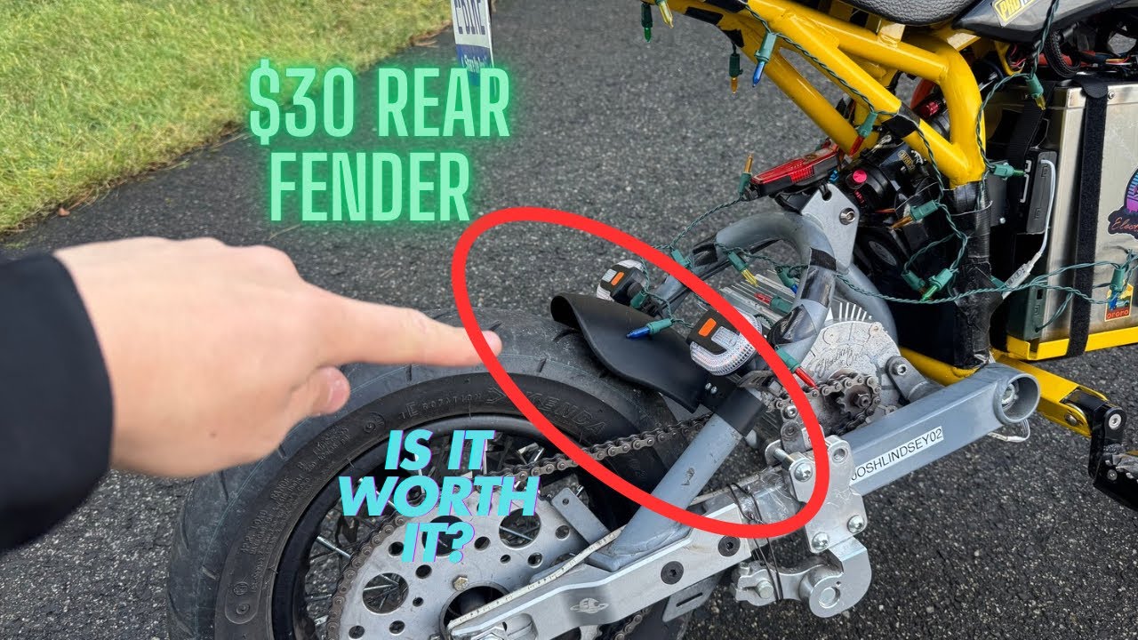 Is this rear fender worth buying for your razor mx650? - YouTube