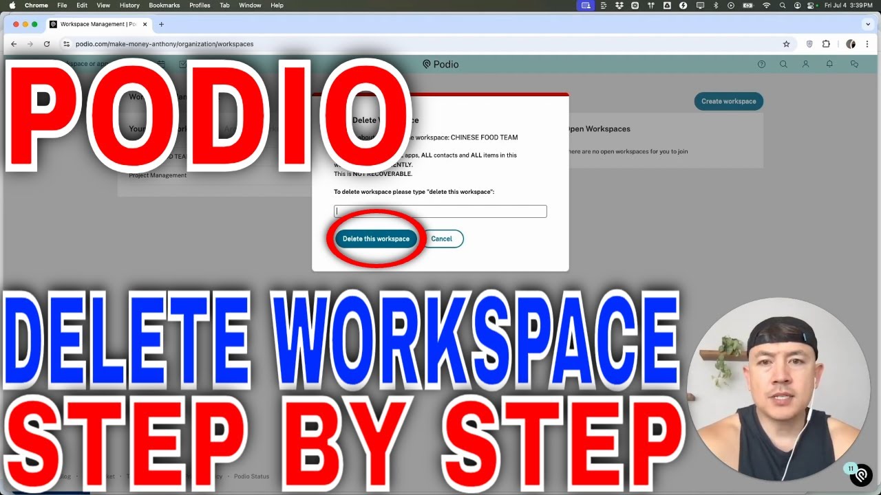 How To Delete Remove A Podio Workspace🔴 - YouTube