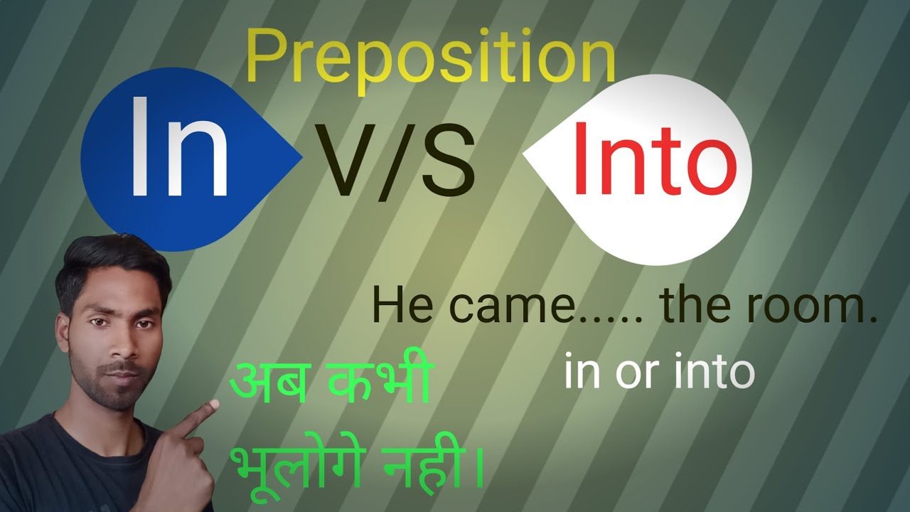 Preposition ; In and Into का सही प्रयोग और अंतर। #english #learnenglish ...