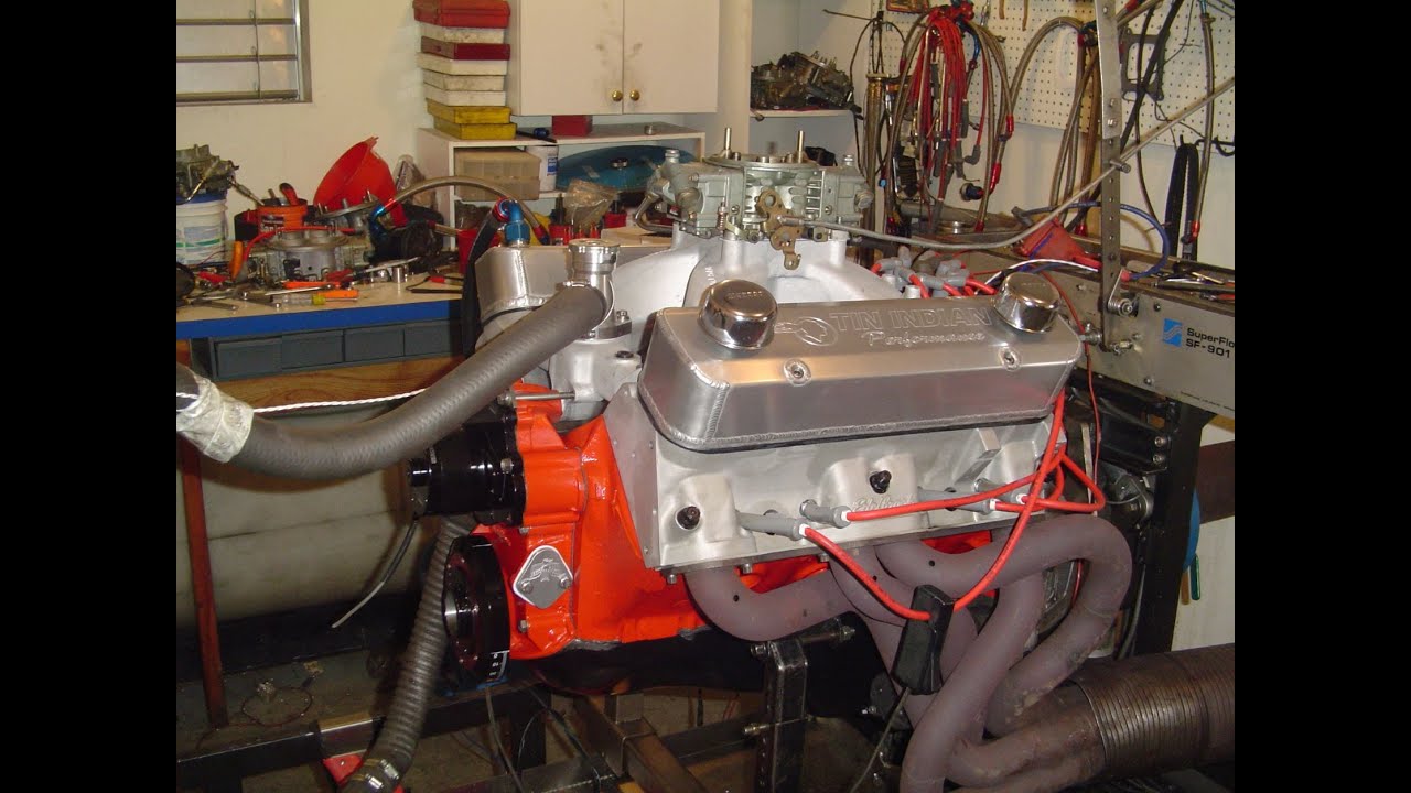 462 Pontiac engine warming up on the dyno makes 600 horsepower on PUMP ...