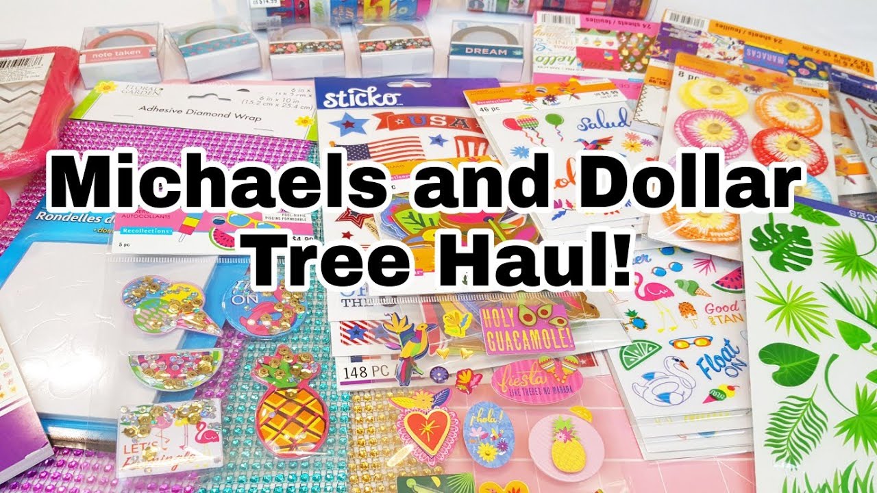 Michaels & Dollar Tree Haul | Planning With Eli - YouTube