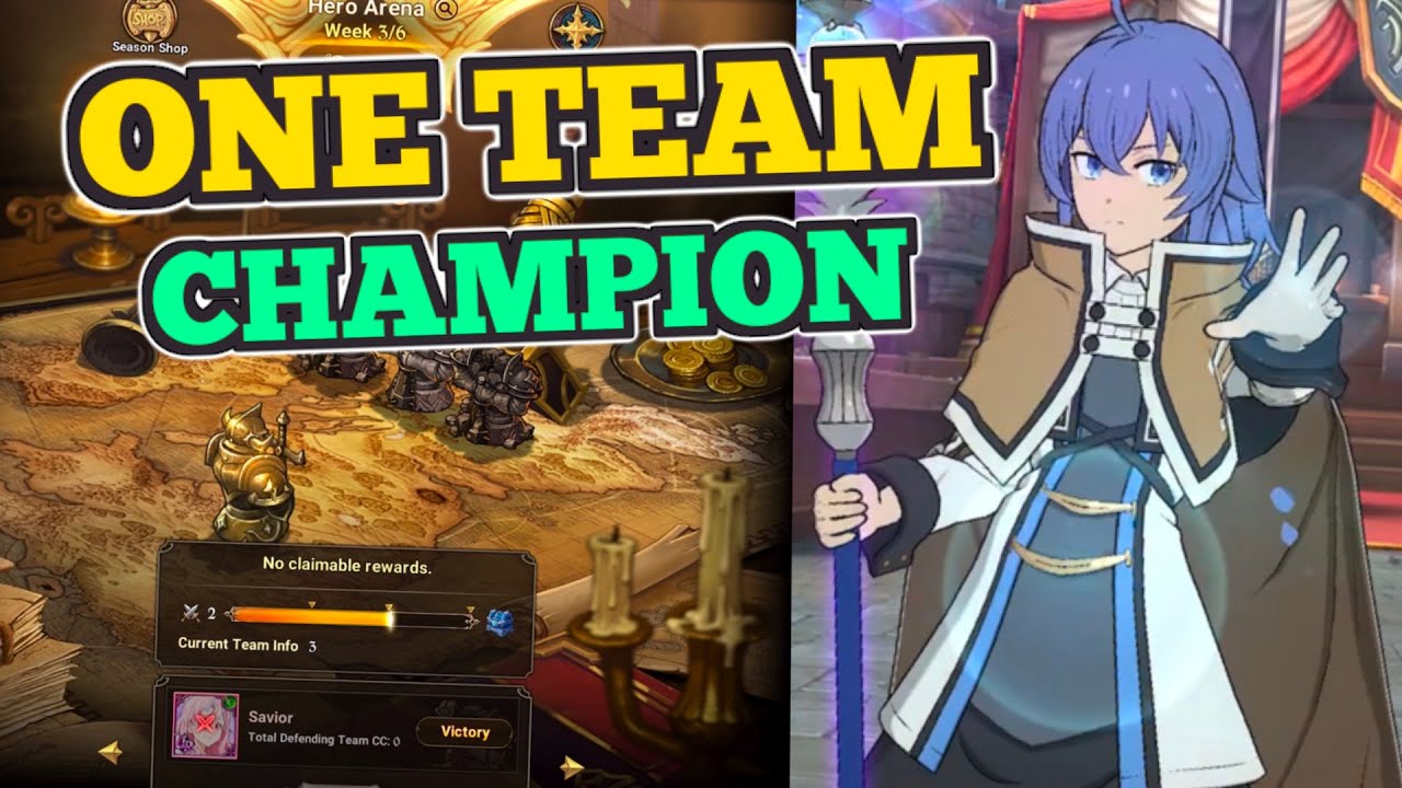 DESTROY Hero Arena TOWER with ONE TEAM! Season 4 CHAMPION GUIDE! Seven ...