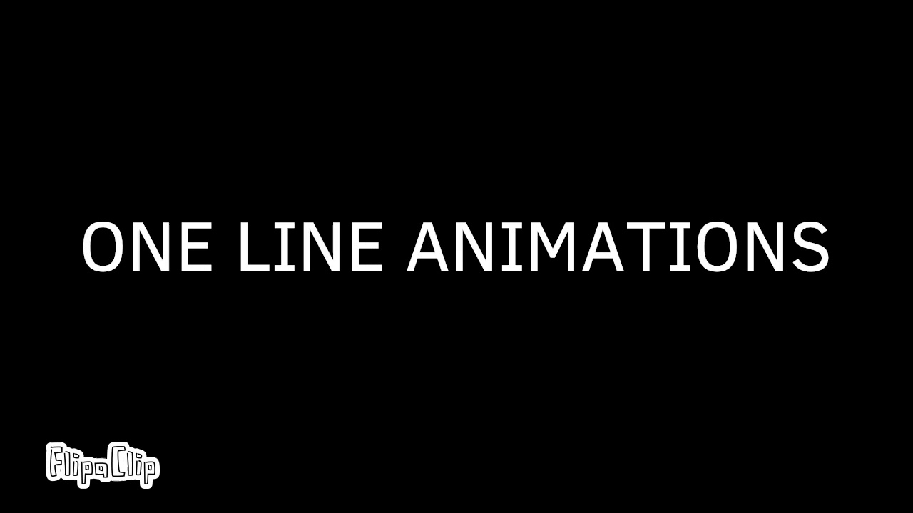 One line animation [9/12/2017] - YouTube