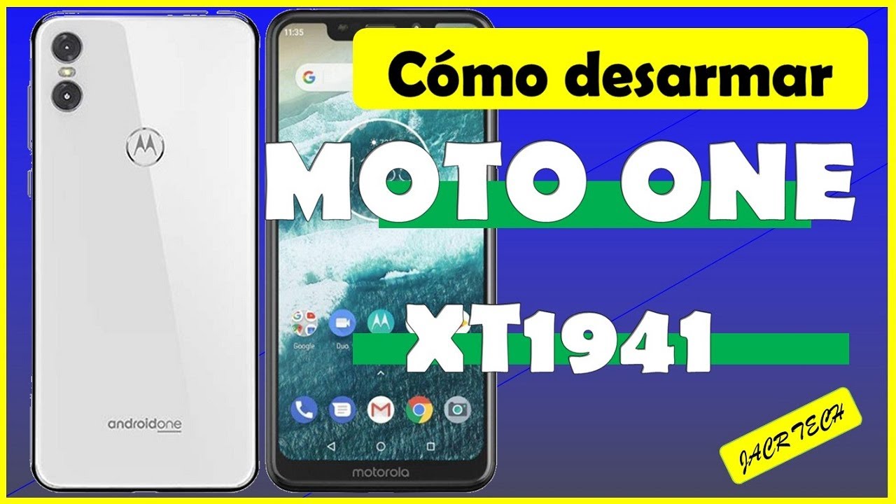 Còmo desarmar Moto One XT1941 - YouTube