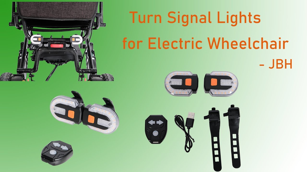 Turn Signal Lights for Electric Wheelchair-JBH - YouTube