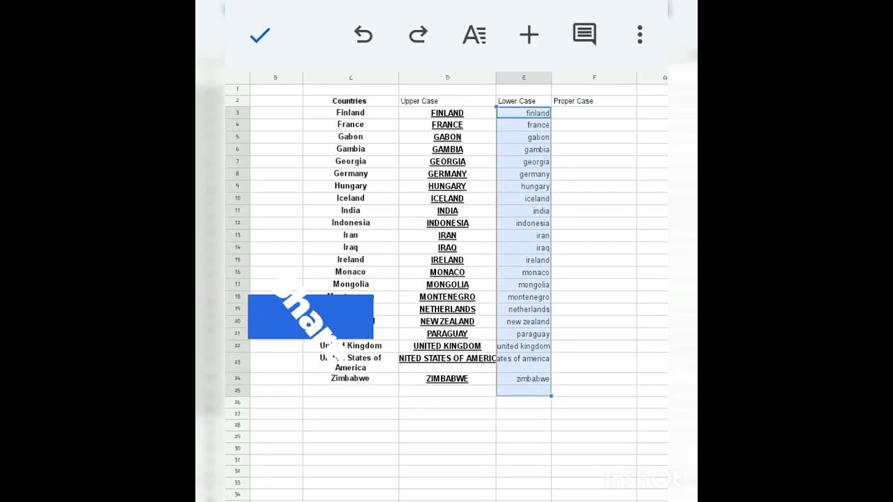 How To Change The Letter Case In Excel shorts googlesheets google How To Change The Letter Case In Excel shorts googlesheets google