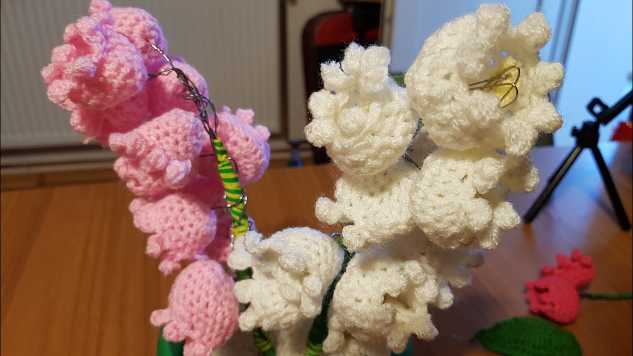 Tutorial clopotei crosetati si frunzulite, citeste descrierea - YouTube