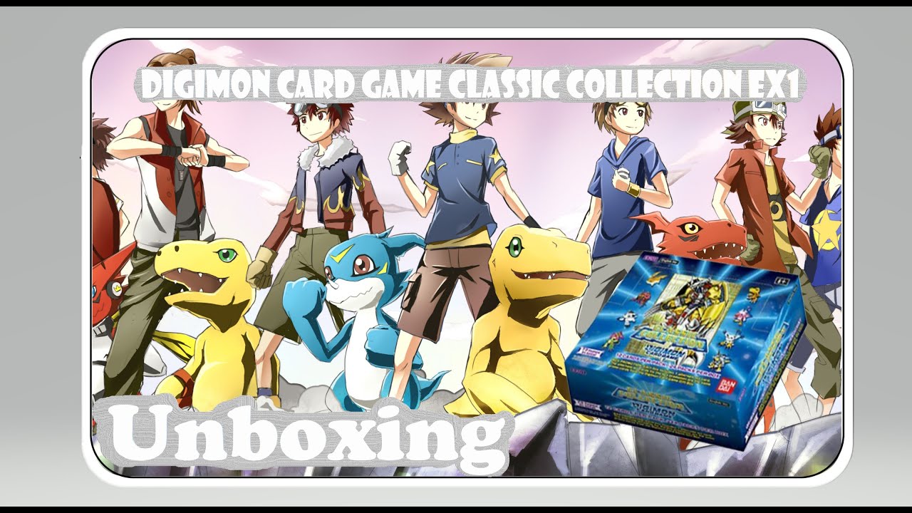 Unboxing #08 Digimon Card Game Classic Colletion EX1 - YouTube