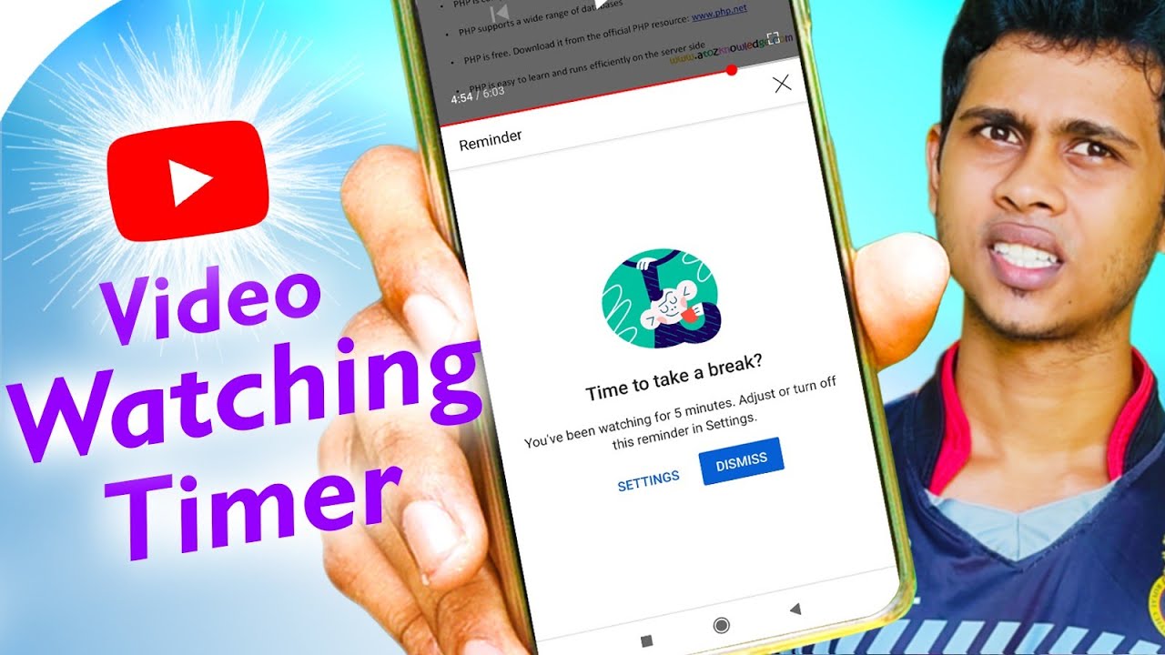 How to set video watching Timer on YouTube. Take a break feature Tamil ...